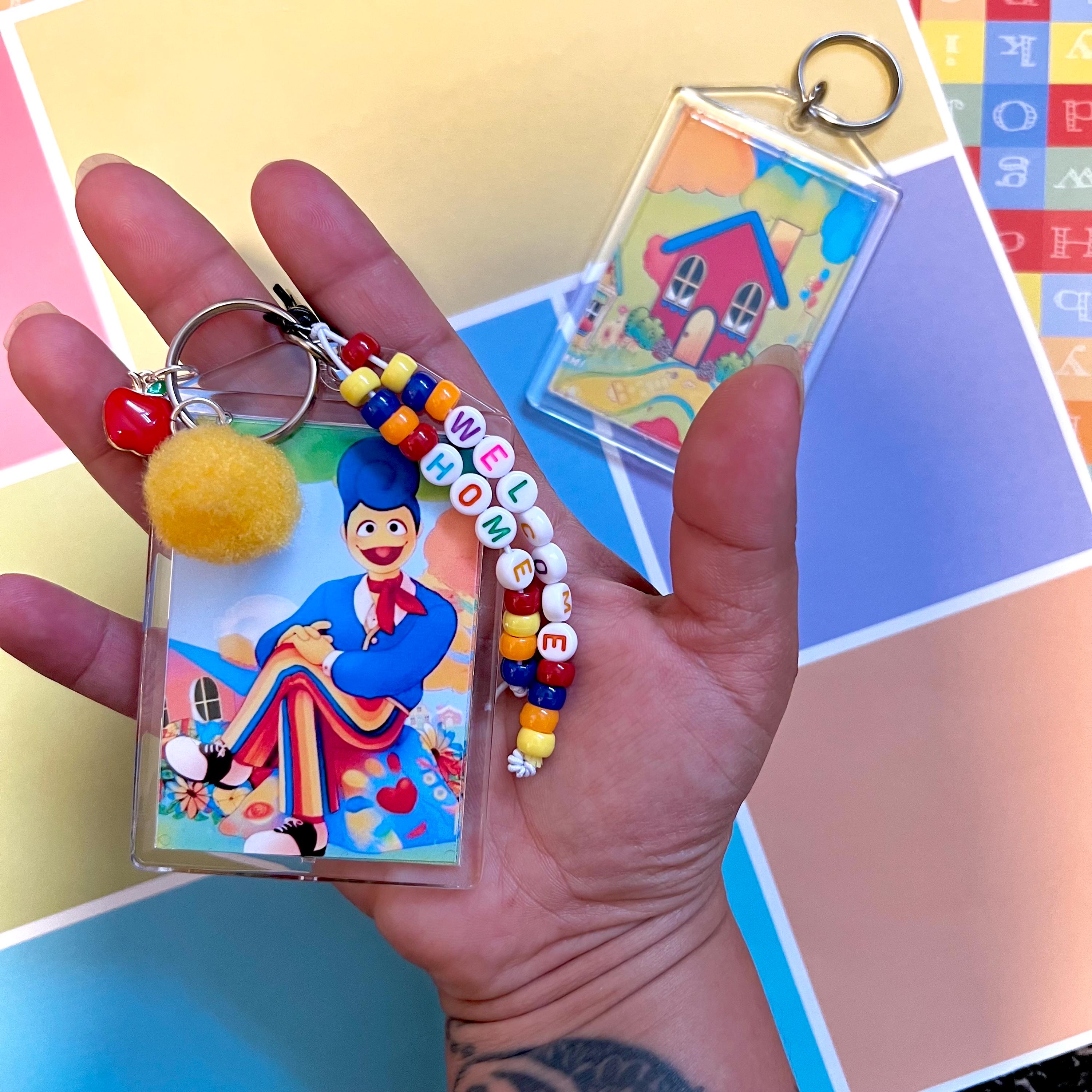 Welcome Home Wally Darling and Home Keychain - Etsy