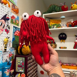 Handmade Dont Hug Me Im Scared Red Guy Plush Clowncore Puppet Show - Etsy