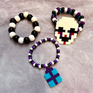 Fnaf Puppet Clown Kandi Perler Bracelet Set Clowncore Accessories - Etsy