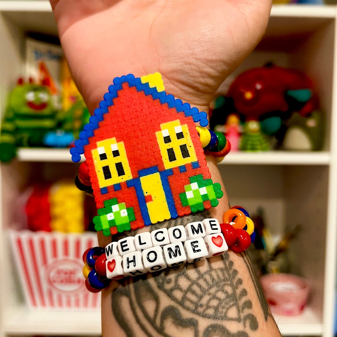 Handmade Welcome Home Wally Darling Puppet Show House Kandi Beaded ...