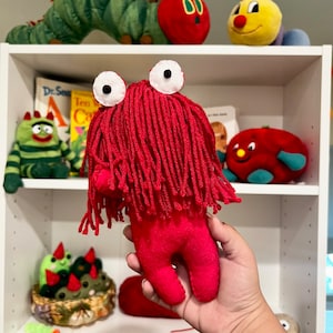 Handmade Dont Hug Me Im Scared Red Guy Plush Clowncore Puppet Show - Etsy