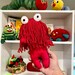 Handmade Dont Hug Me Im Scared Red Guy Plush Clowncore Puppet Show - Etsy