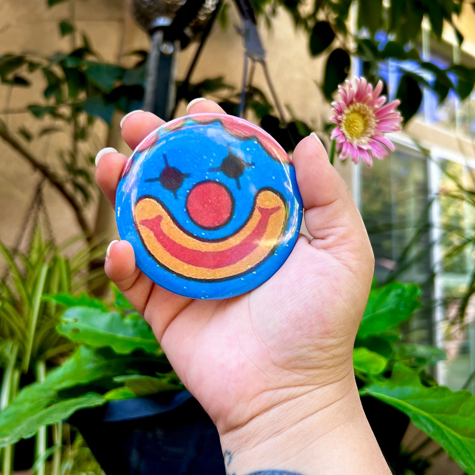 Clown Button Pin Happy Face Clowncore Accessories - Etsy