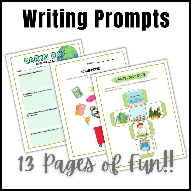 Earth Day NO PREP Activity Pack Early Learning Worksheet Bundle - Etsy