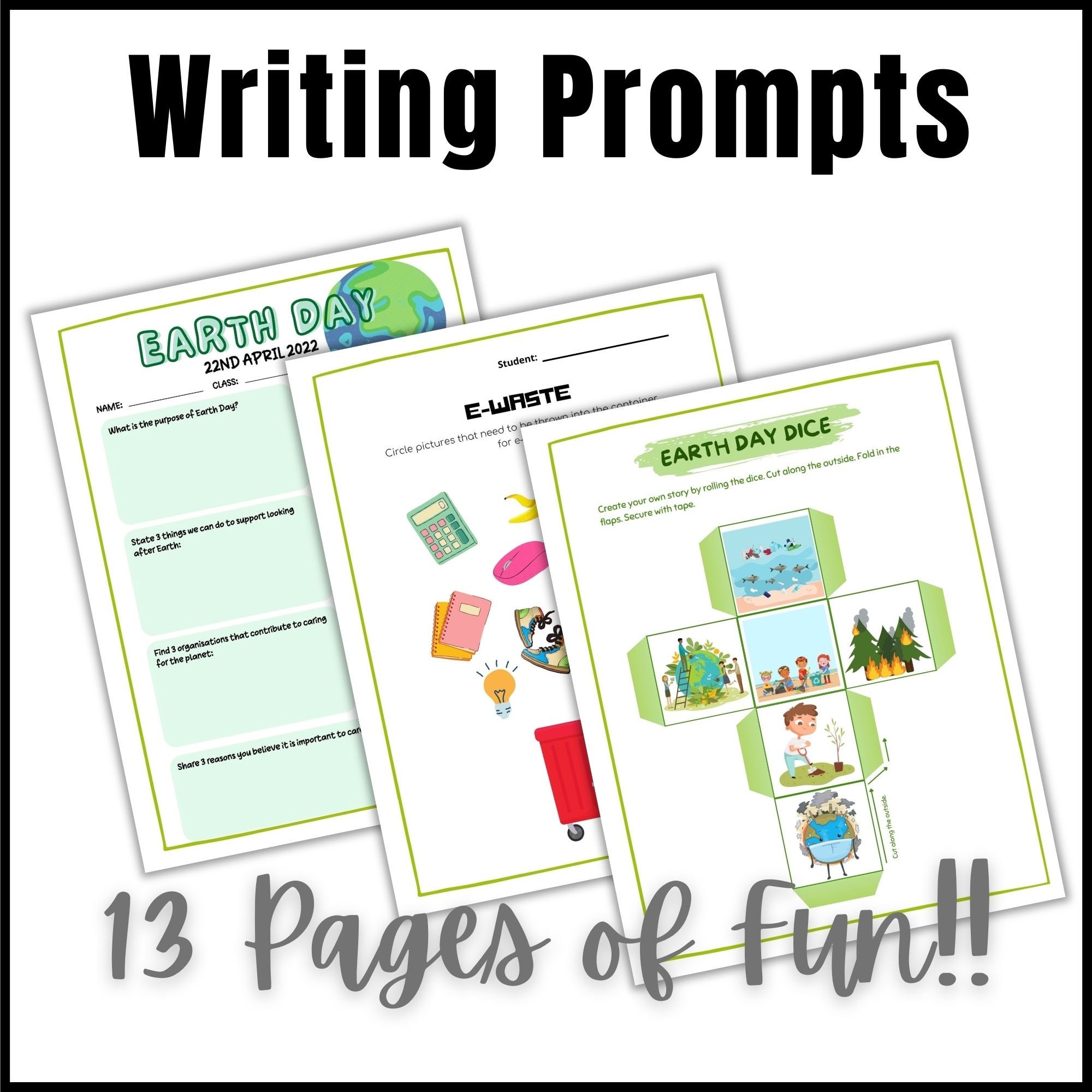 Earth Day NO PREP Activity Pack Early Learning Worksheet Bundle - Etsy