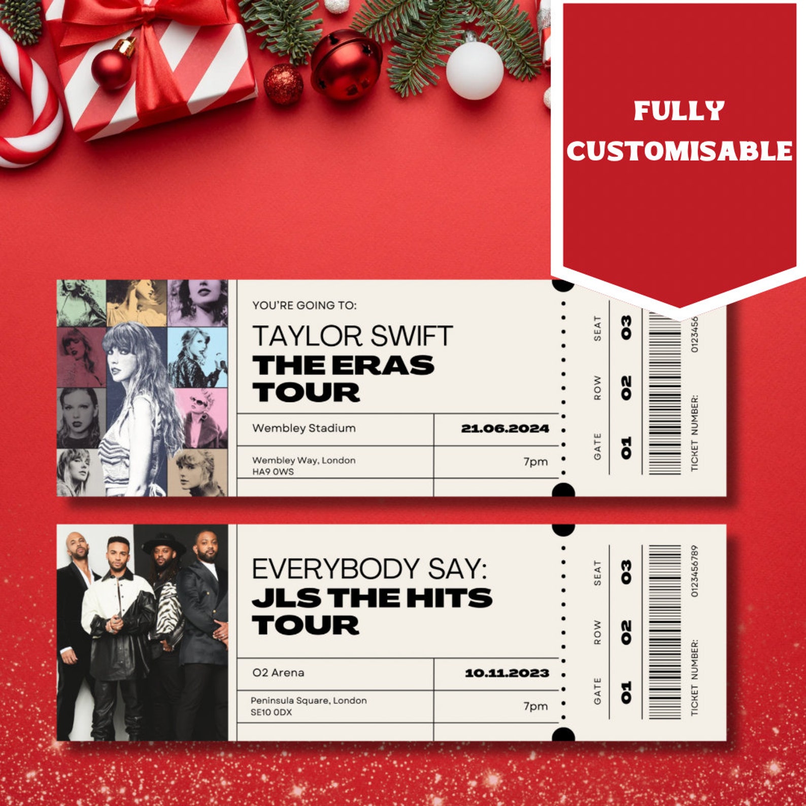 PERSONALISED FOR YOU Concert or Event Ticket Stub Gift Souvenir Ways to ...