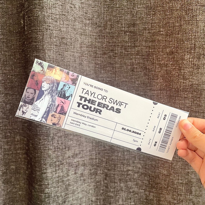 PERSONALISED FOR YOU Concert or Event Ticket Stub Gift Souvenir Ways to ...