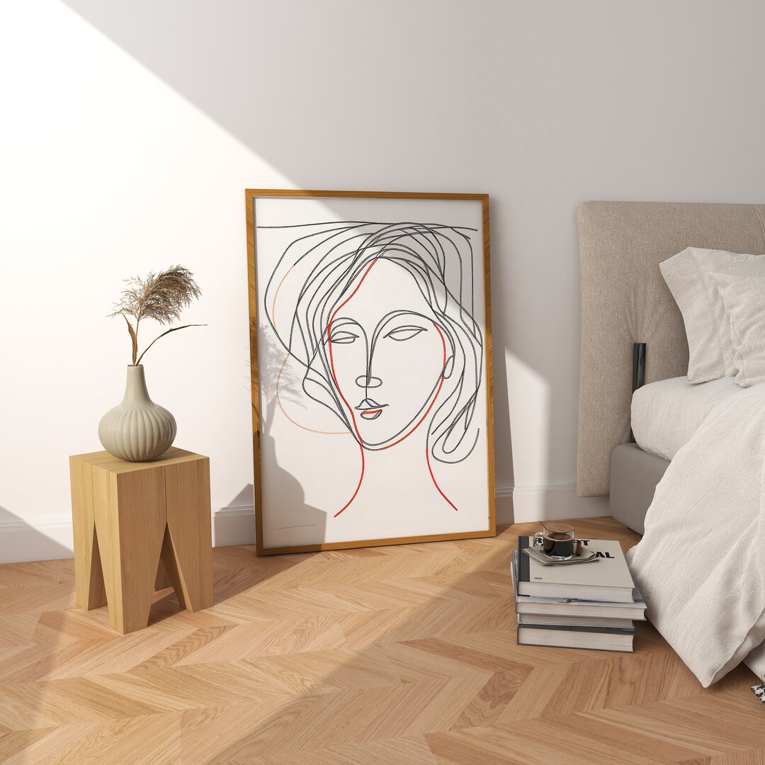 Line Art Print, Minimalist Print, Line Art Aesthetic Print, Modern Art ...