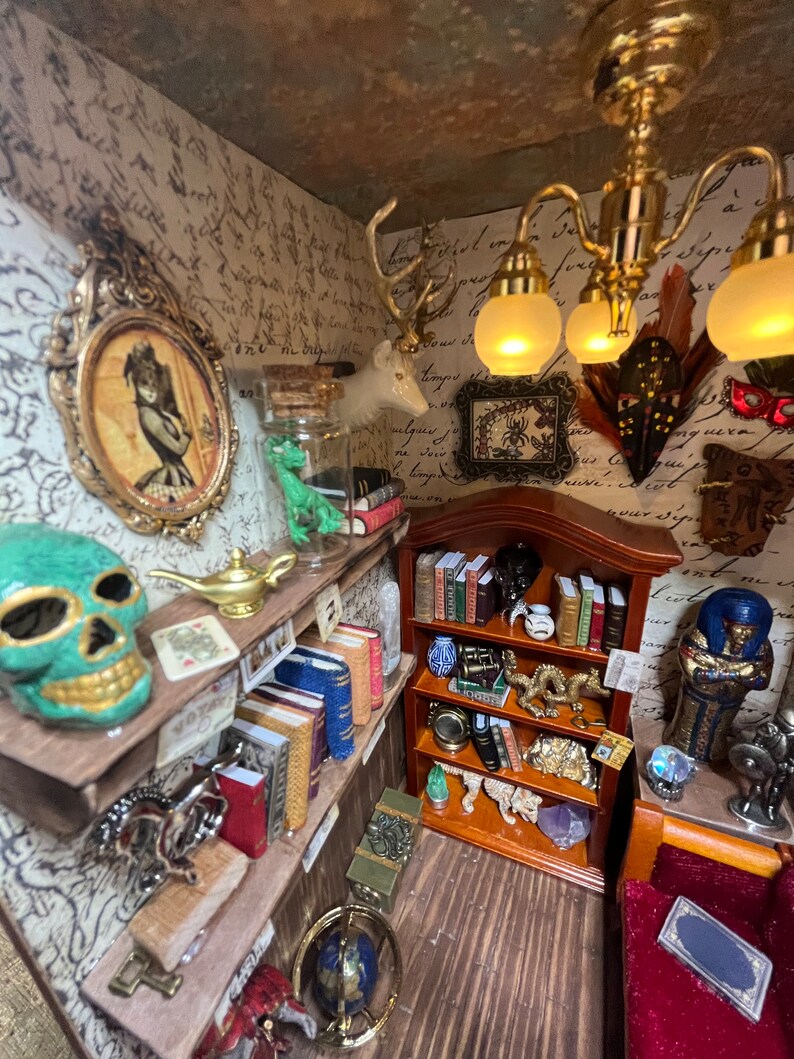 Adventurer's Book Nook, Miniature Room Diorama, Library Scene - Etsy