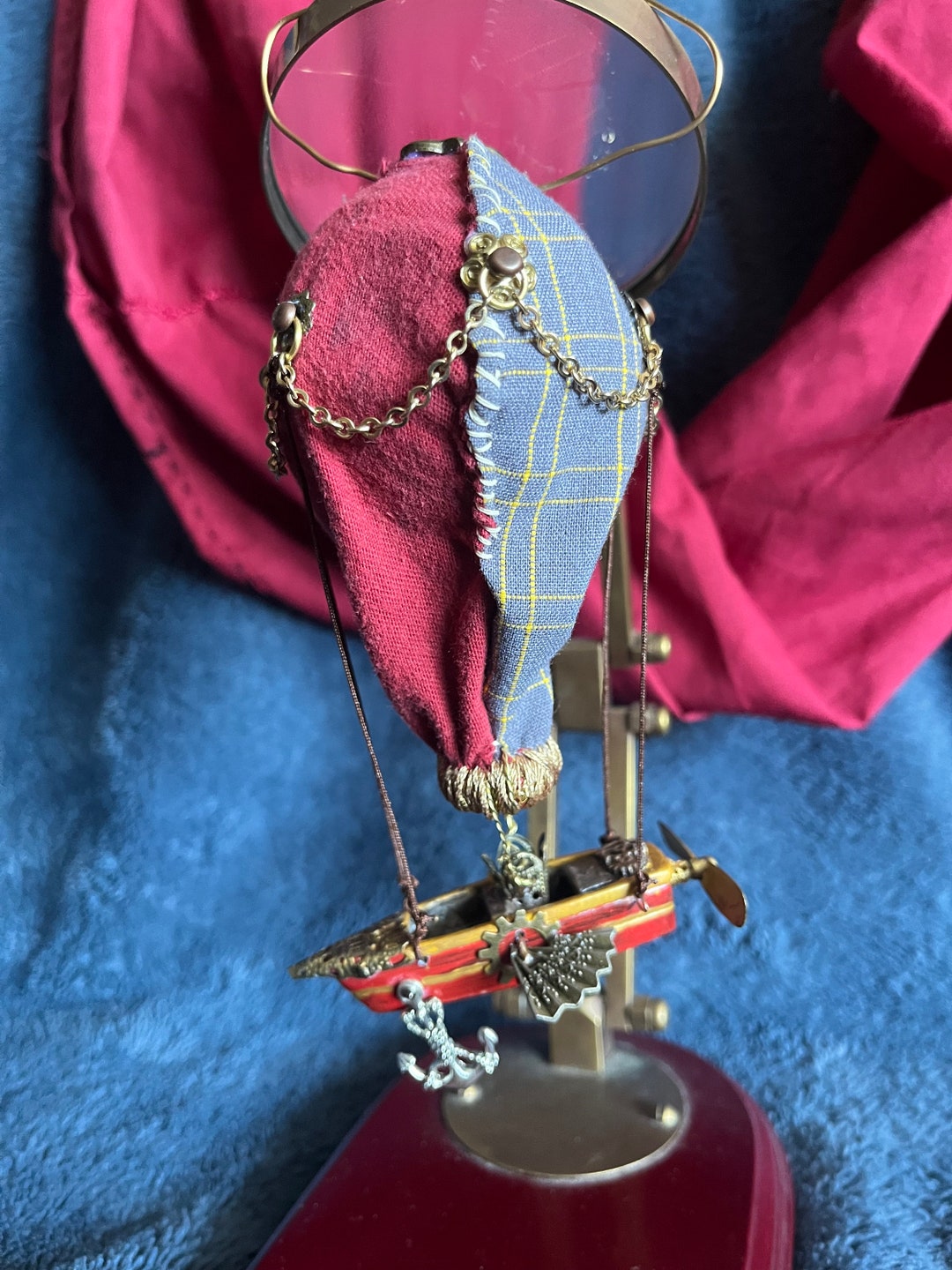 Steampunk Airship Ornament: Ruby - Etsy