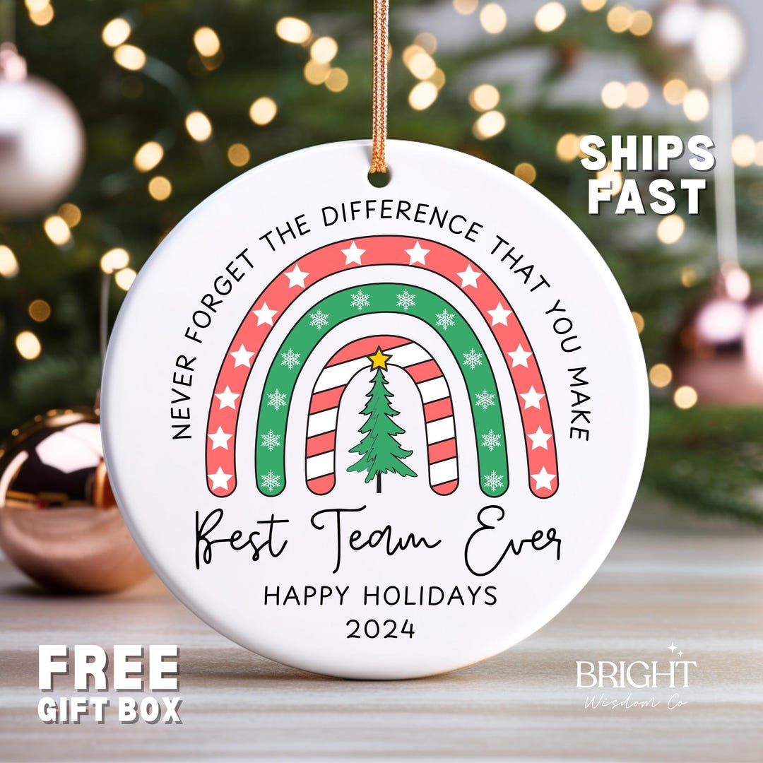 Best Team Ever Ornament Christmas 2024, Best Team Gifts, Staff Gifts ...