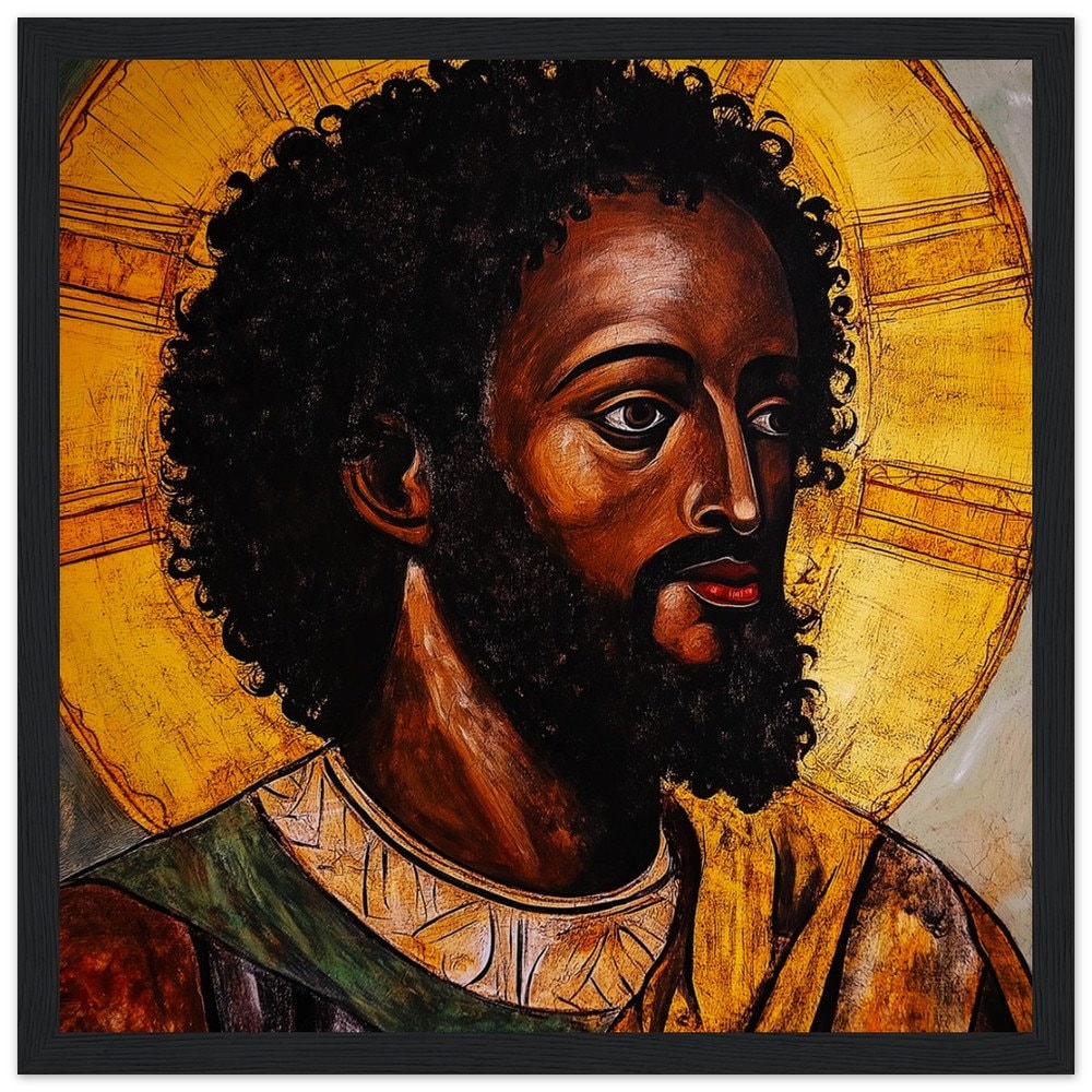 Black Jesus Christ Ehtiopian Art Black Messiah Ethiopian Bible ...