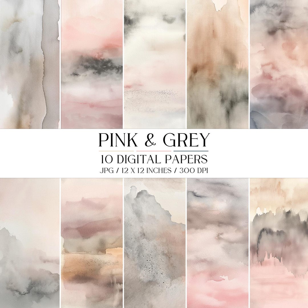 Watercolor Texture Digital Paper | Blush Pink Abstract (JPEG) - Etsy