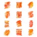 Orange Wash Watercolor Clipart Amber Brush Stroke Transparent PNG ...