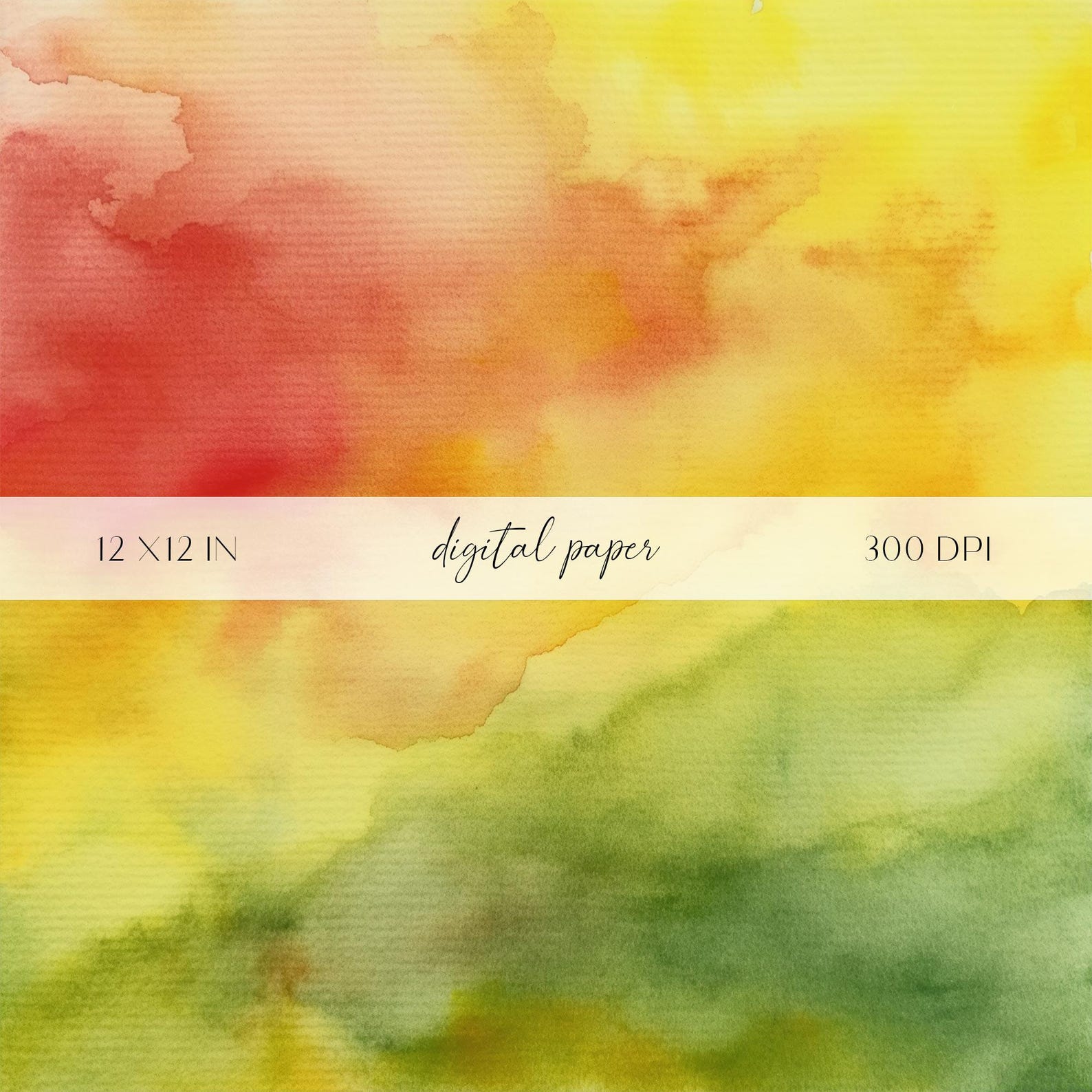 Sap Green, Cadmium Yellow & Alizarin Crimson Watercolor Texture ...