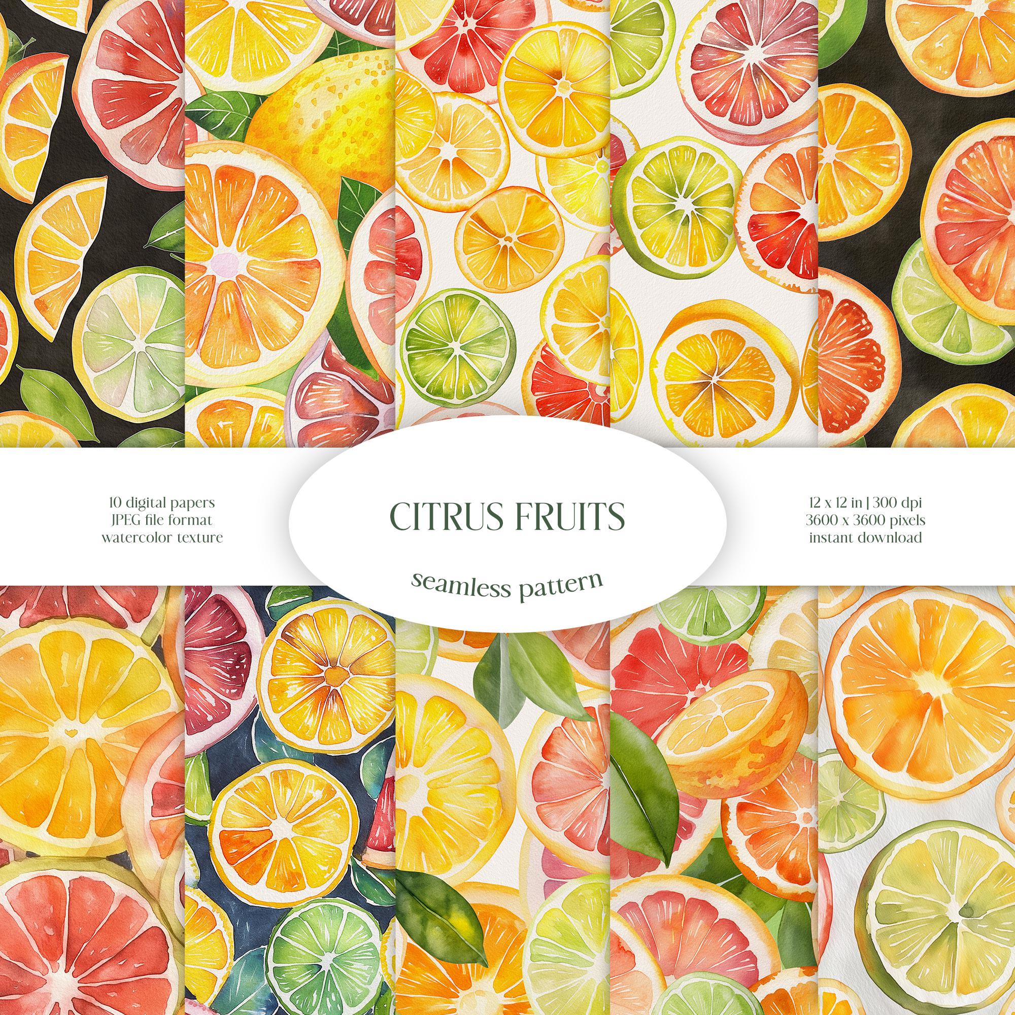 Seamless Orange Fruit Texture