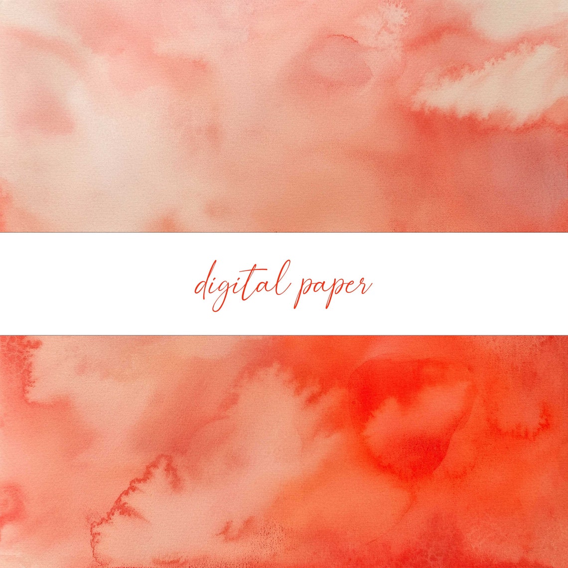 Red Tones Watercolor Digital Paper | Carmine Cordovan Maroon Pink ...