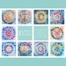 Mandala Watercolor Digital Paper | Modern Abstract Background Texture ...