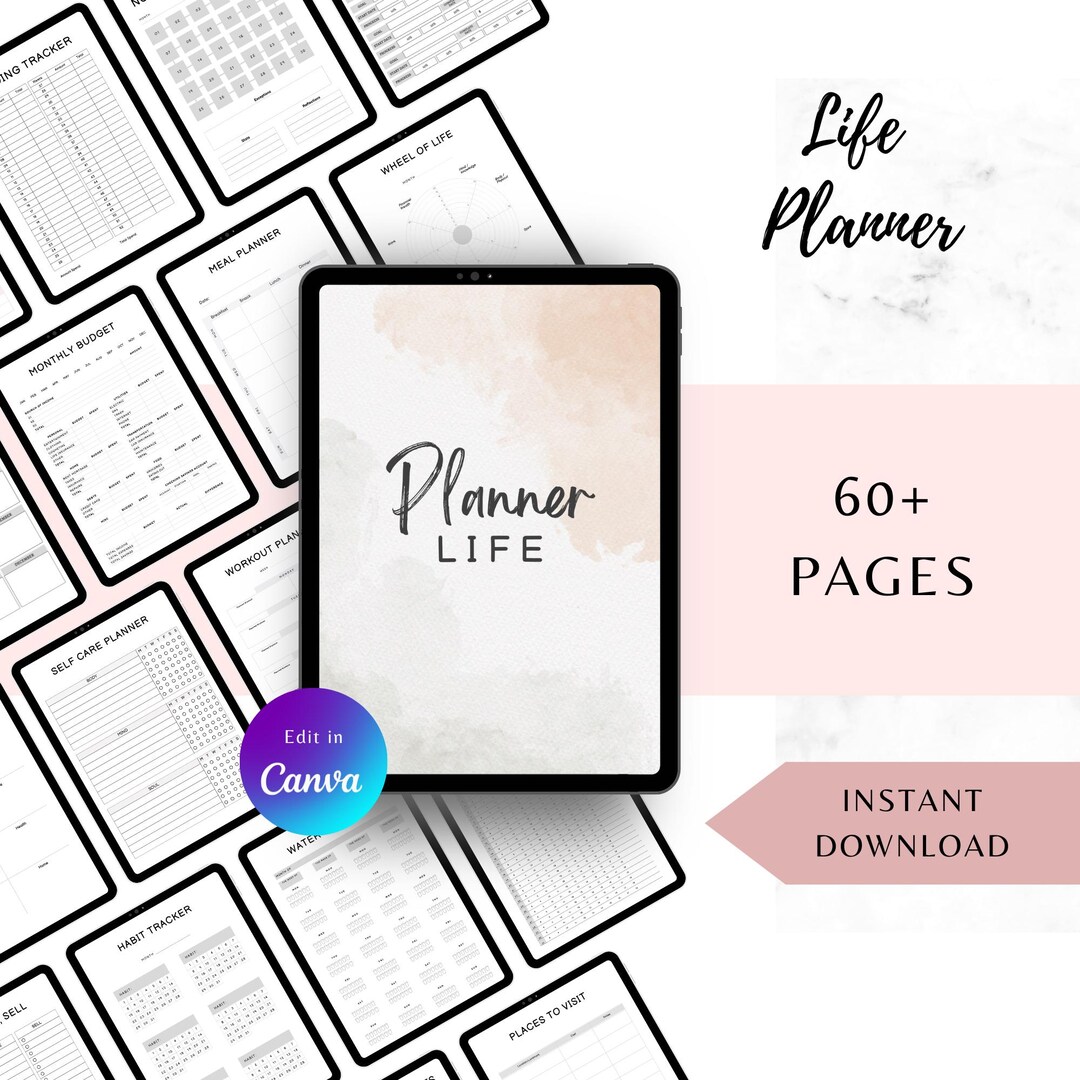 Life Planner Printable, Life Binder, Planner Template, Planner Inserts ...