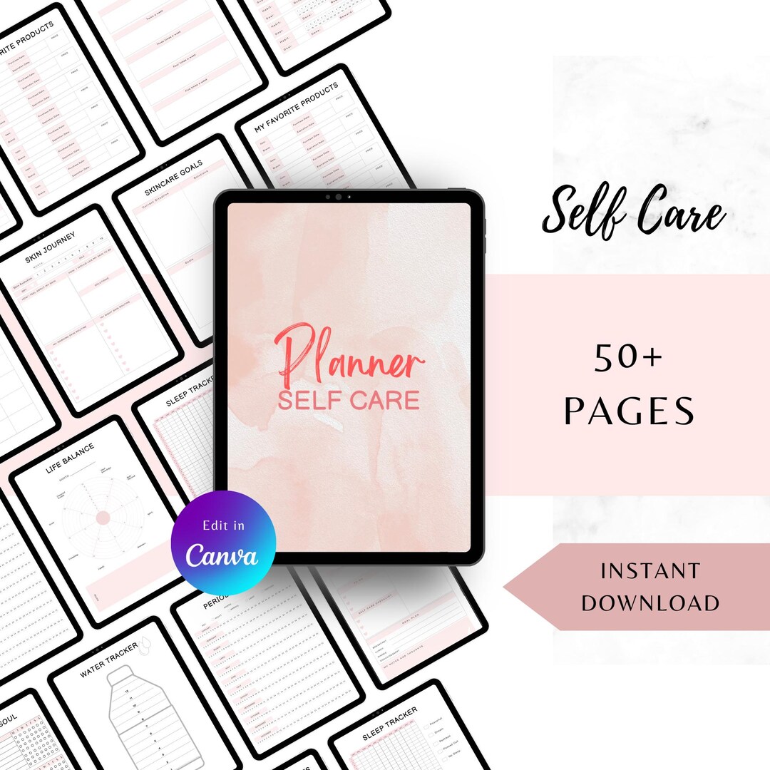 Self Care & Wellness Planner | Track Mindfulness, Habits and Goals ...
