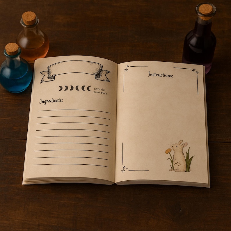 Magic Spell Book for Kids With Moon Phases: a Magical Write Your Own ...