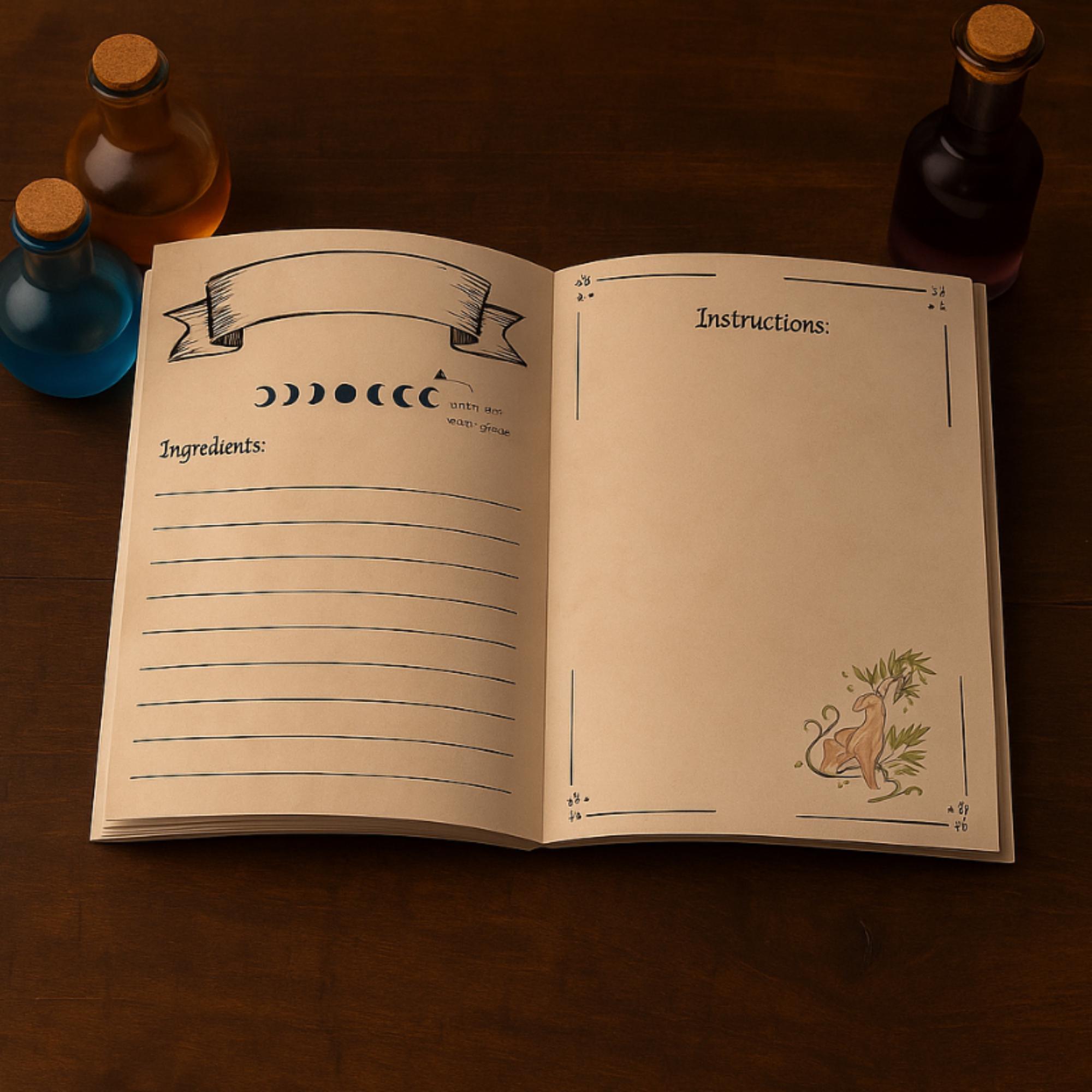 Magic Spell Book for Kids With Moon Phases: a Magical Write Your Own ...