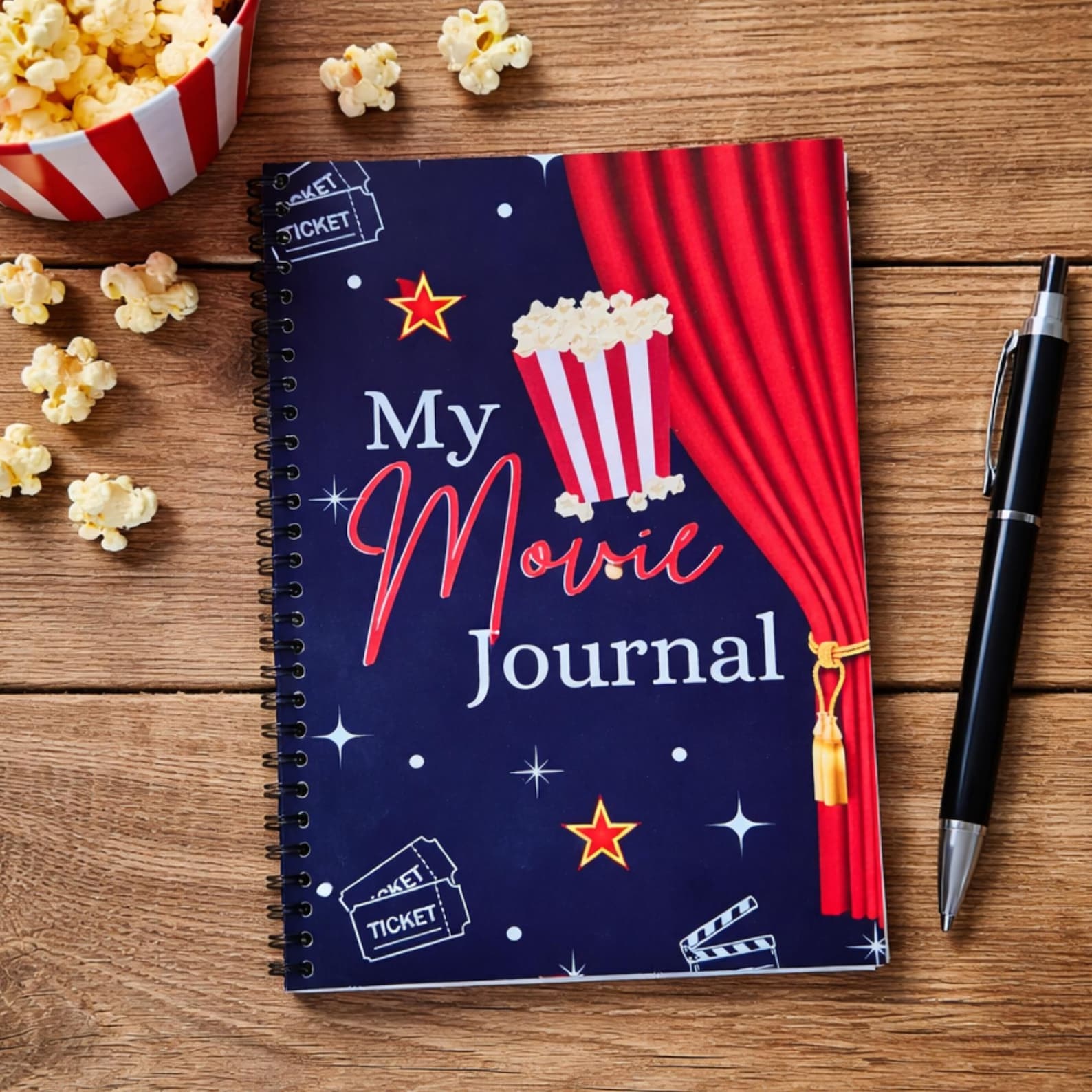 My Movie Journal | Film Review Notebook & Cinema Diary | Movie Lover ...