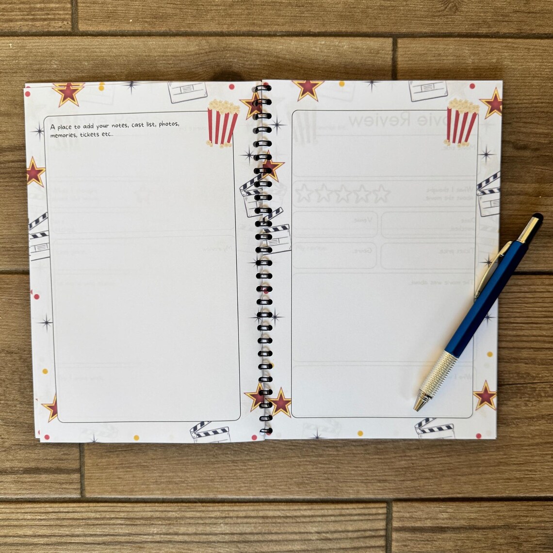 My Movie Journal | Film Review Notebook & Cinema Diary | Movie Lover ...