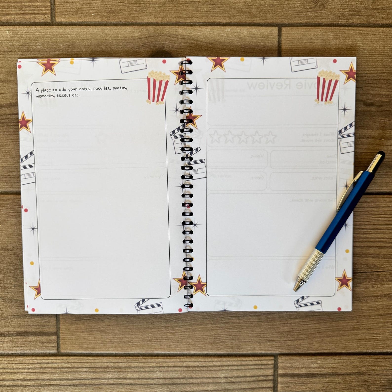 My Movie Journal | Film Review Notebook & Cinema Diary | Movie Lover ...
