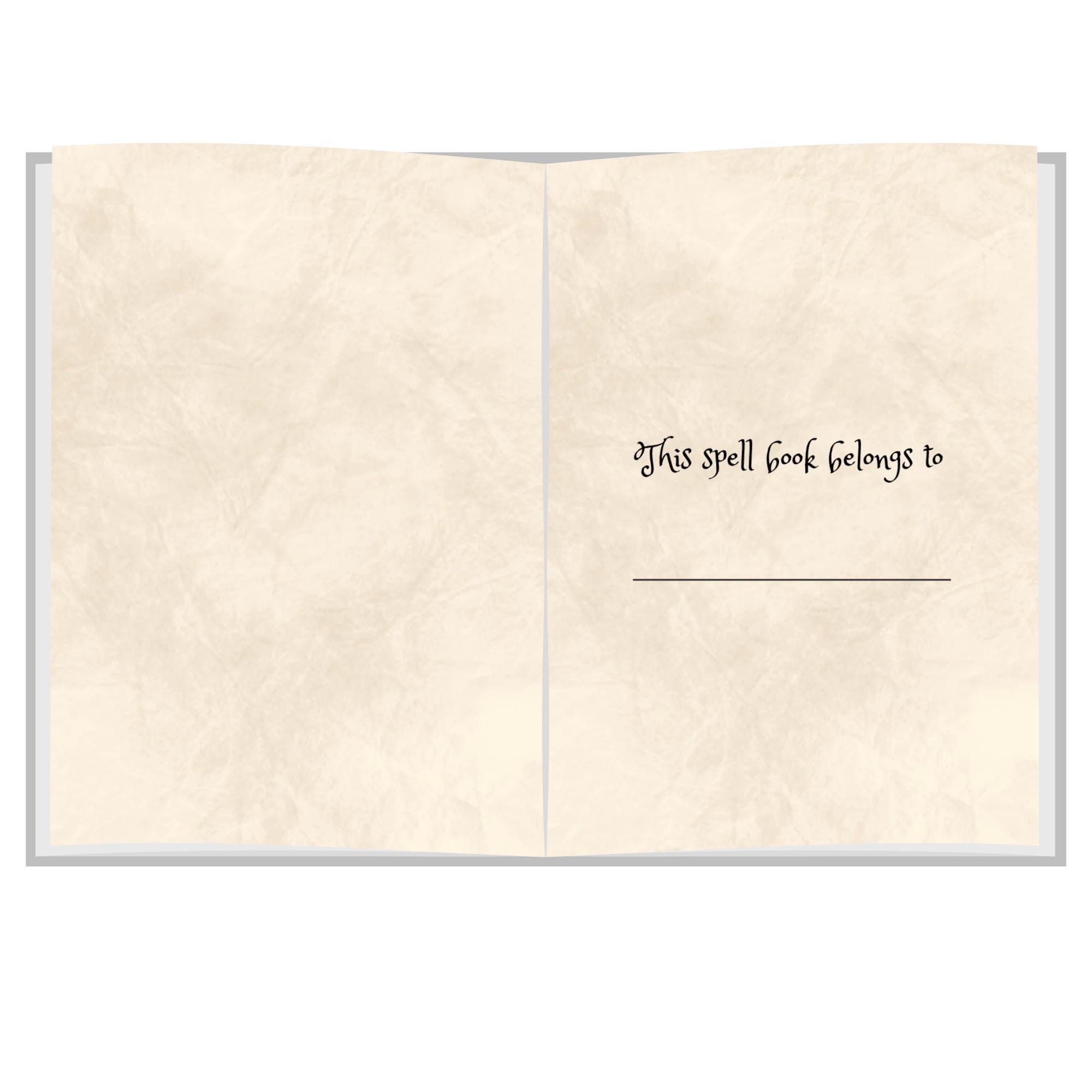 Magic Spell Book for Kids With Moon Phases | Spell Book Journal | Write ...