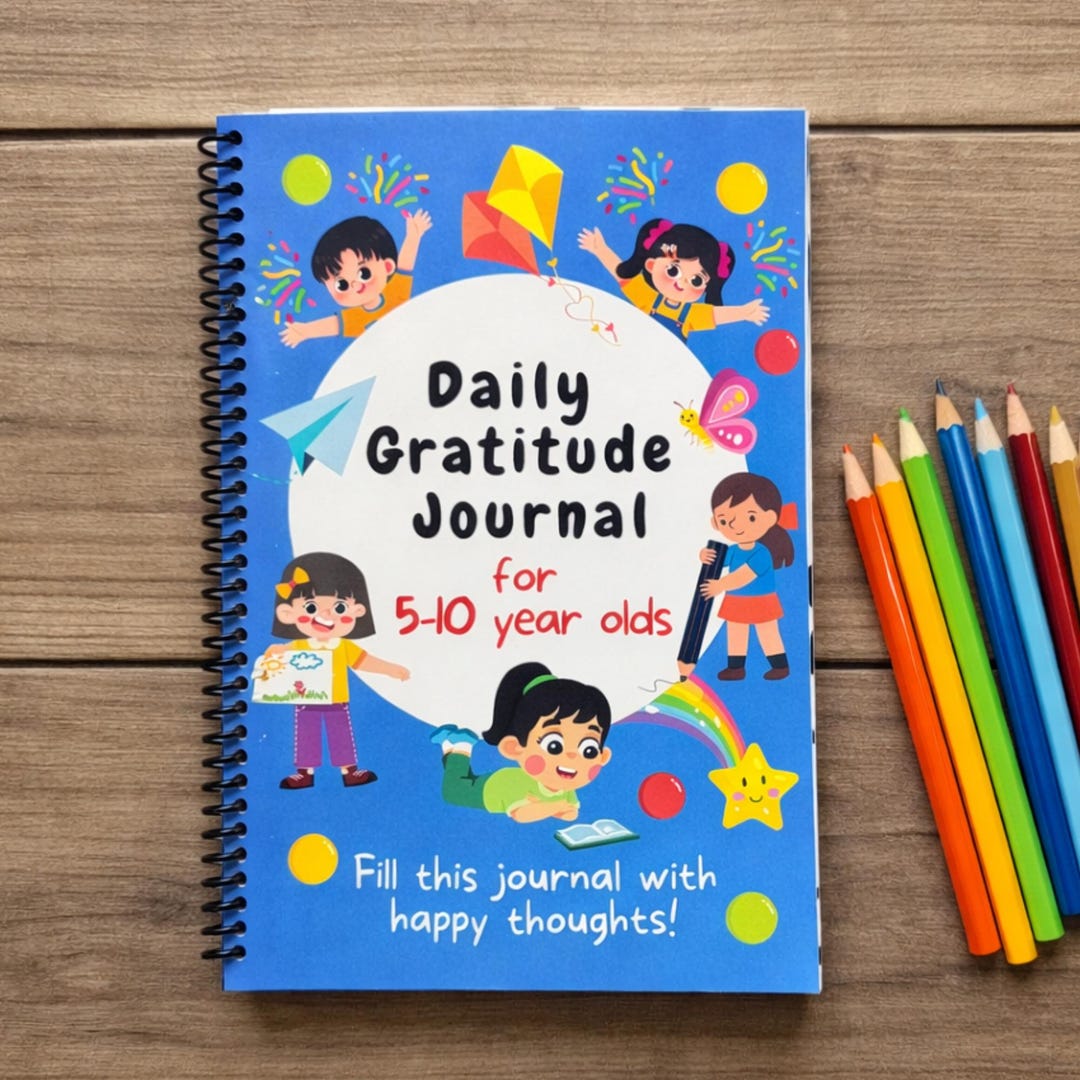 Daily Gratitude Journal for Kids With Fun Prompts - Mindfulness ...