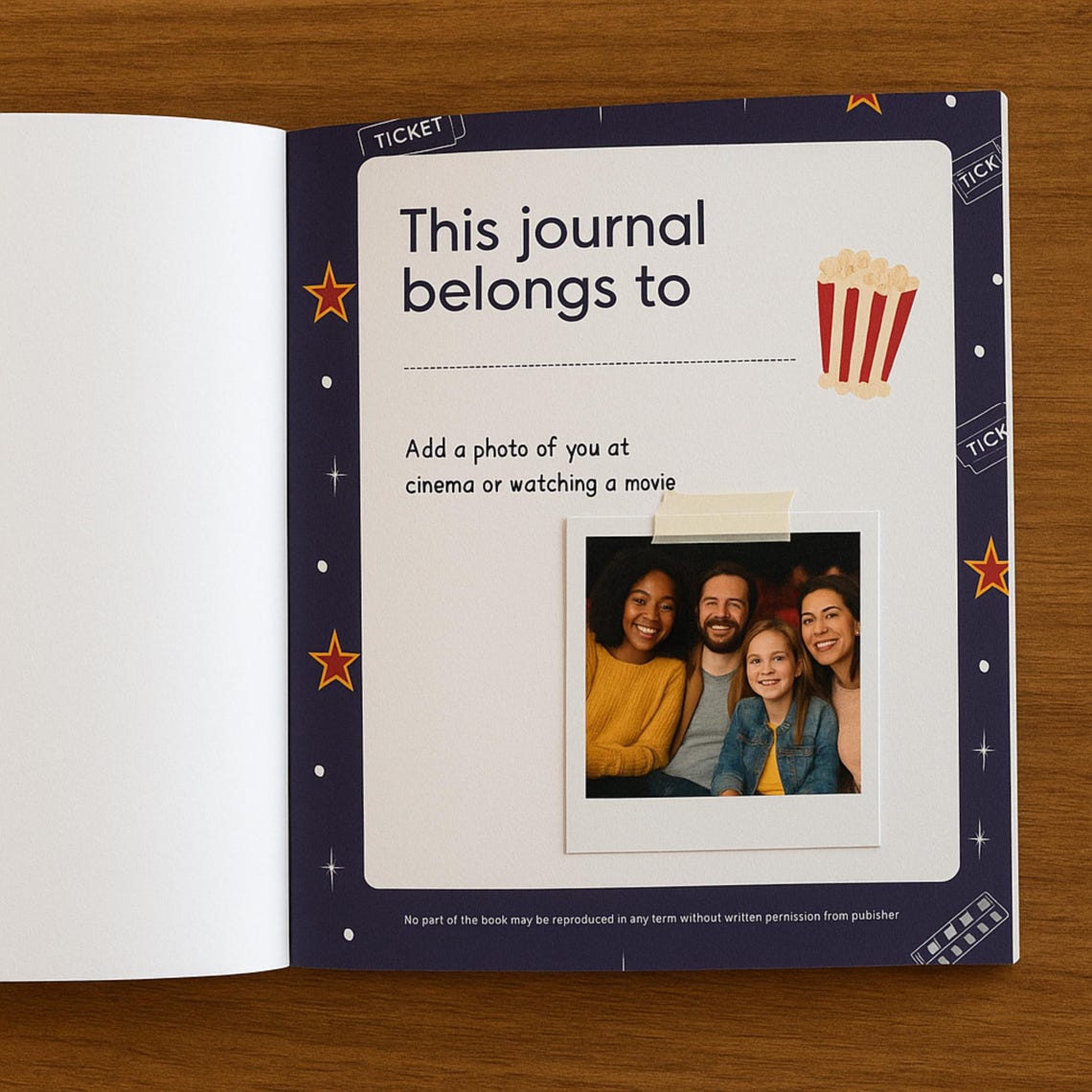 My Movie Journal | Film Review Notebook & Cinema Diary | Movie Lover ...