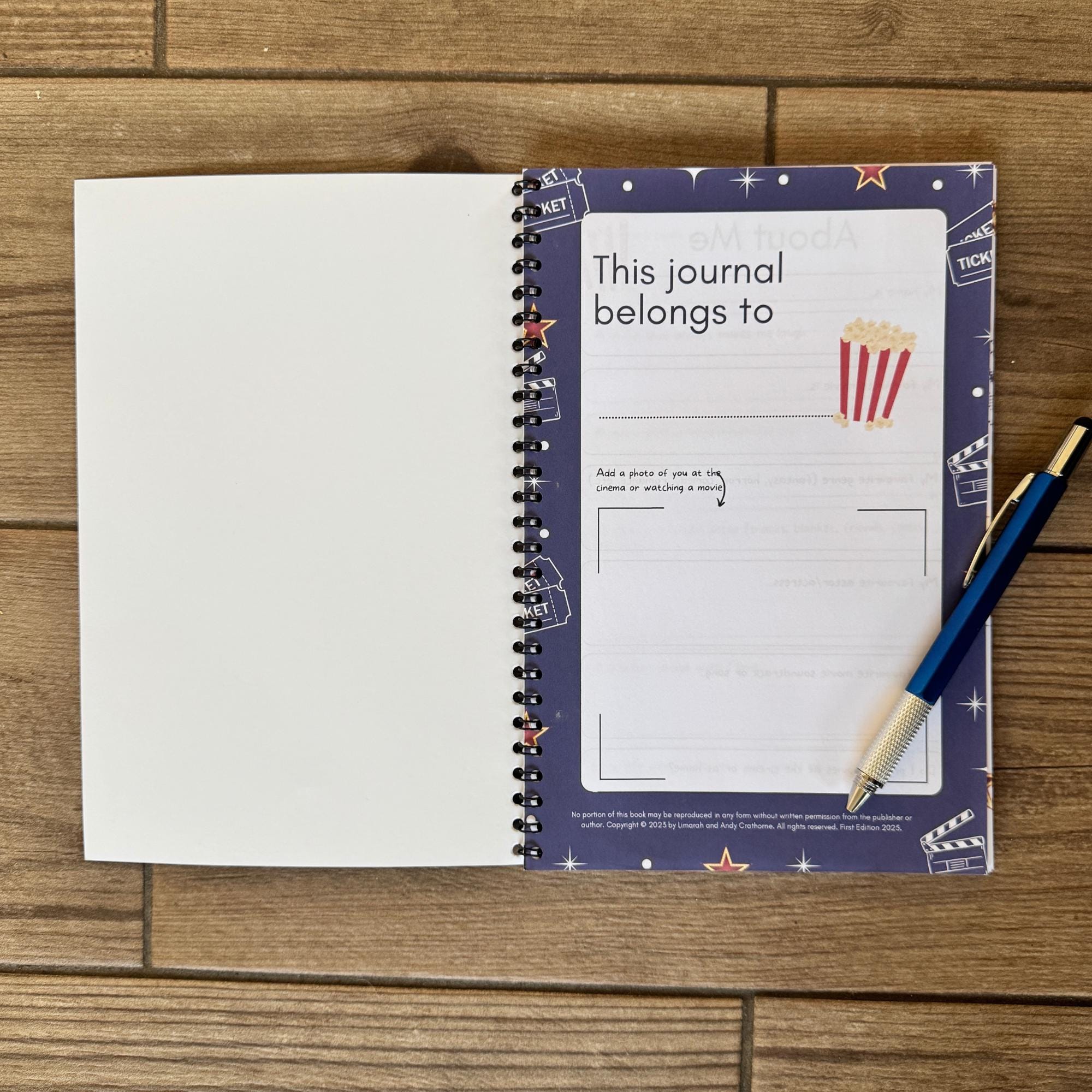 My Movie Journal | Film Review Notebook & Cinema Diary | Movie Lover ...