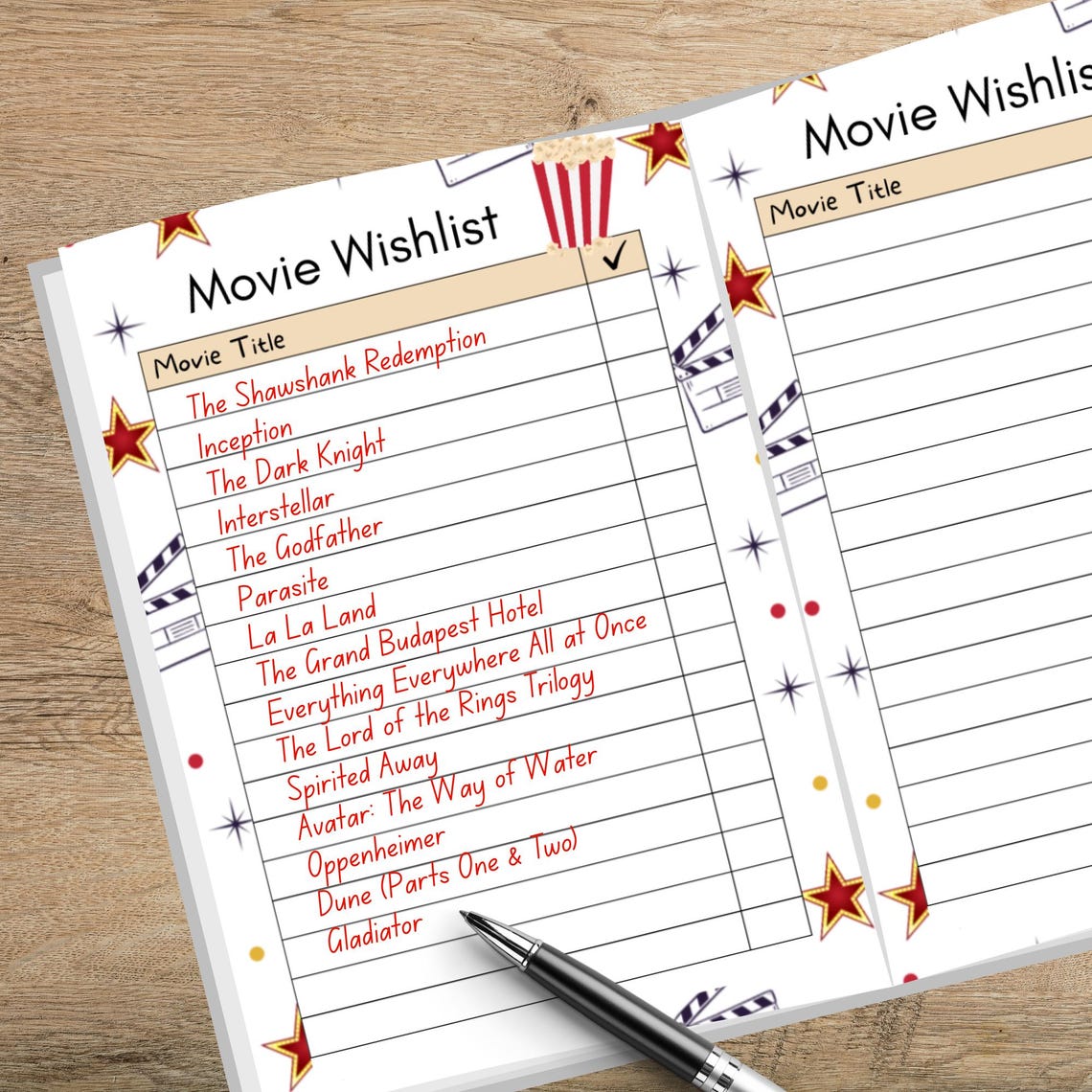 My Movie Journal | Film Review Notebook & Cinema Diary | Movie Lover ...