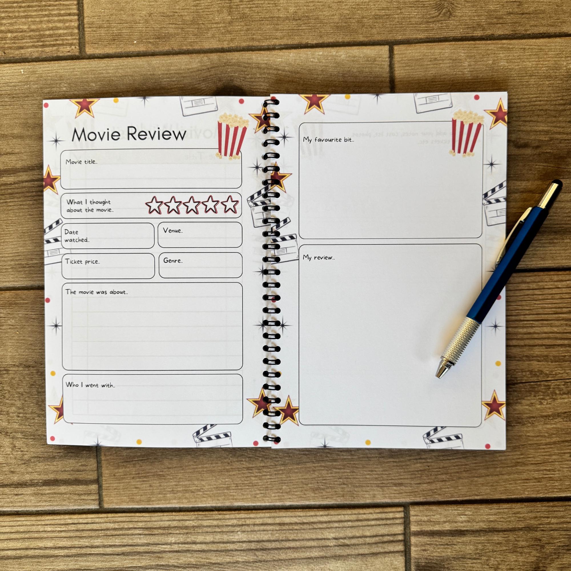 My Movie Journal | Film Review Notebook & Cinema Diary | Movie Lover ...