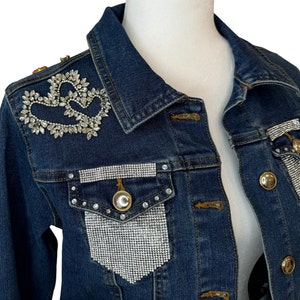 Women's Embroidered Jean Jacket With Wings Women's Silver Accented Jean ...