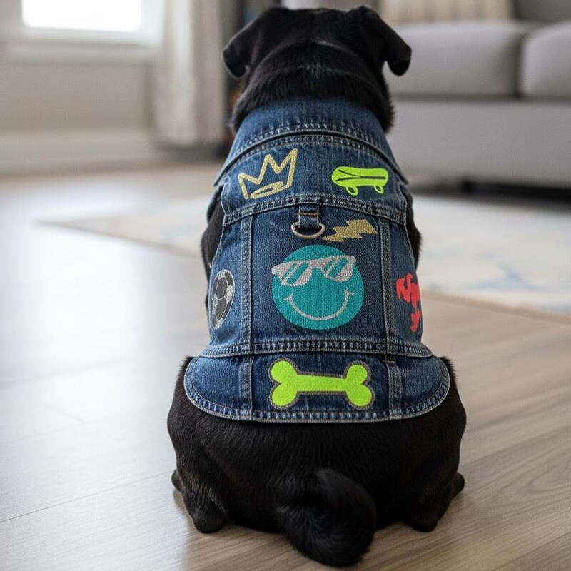 Dog Jean Vest - Etsy