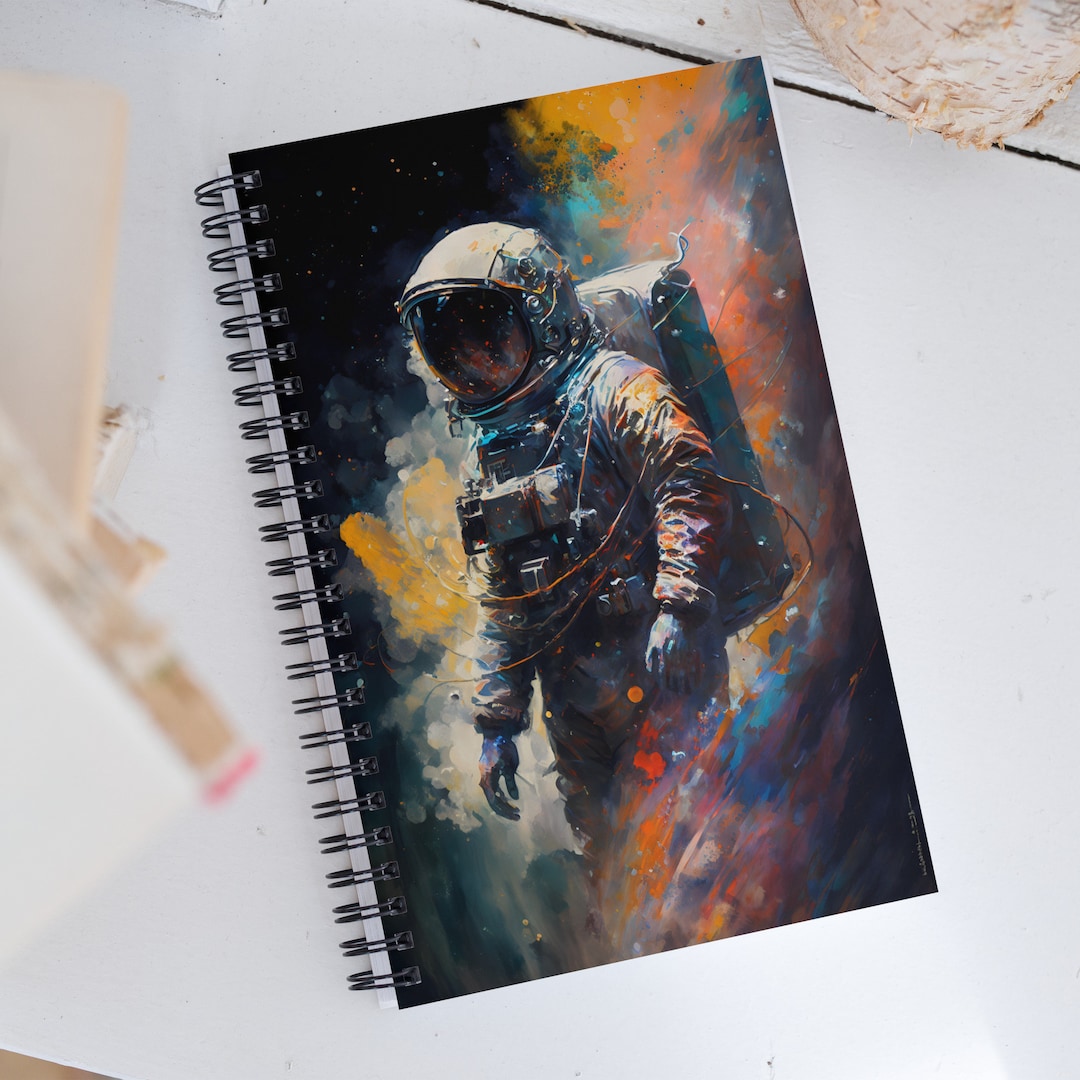 Astronaut Spiral Notebook, Space Notebook, Space School Supplies ...