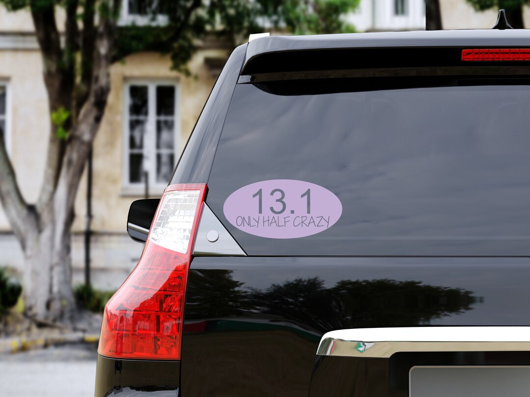 13.1 Car Decal Half Marathon Car Sticker Half Marathon Window Decal ...