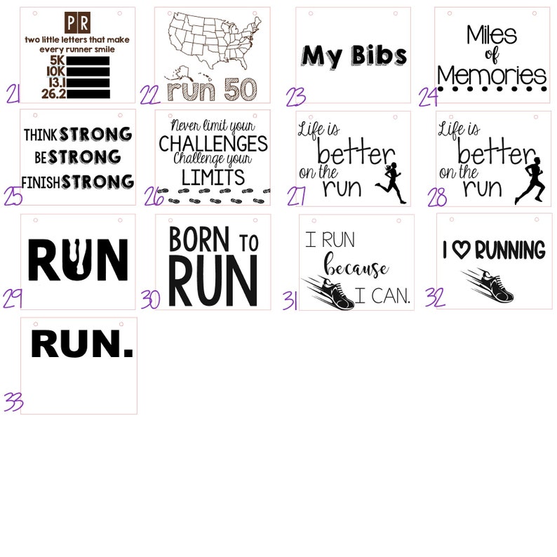 Running Bib Keeper | Running Bib Album | Racing Bib Holder | Running ...