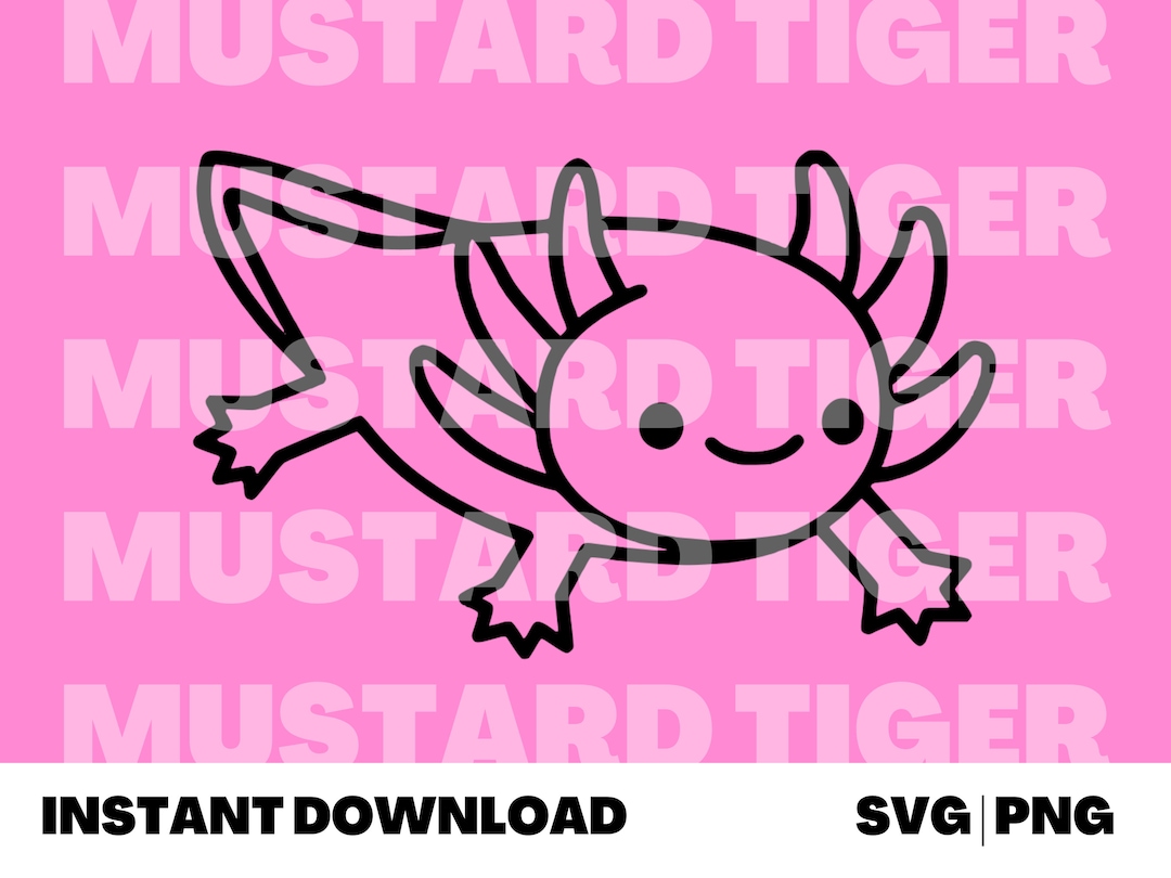 Axolotl Crossing Png Svg Cutting File Animal Png Design - Etsy UK