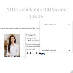 Email Signature Template, Editable Google Docs Signature Design ...