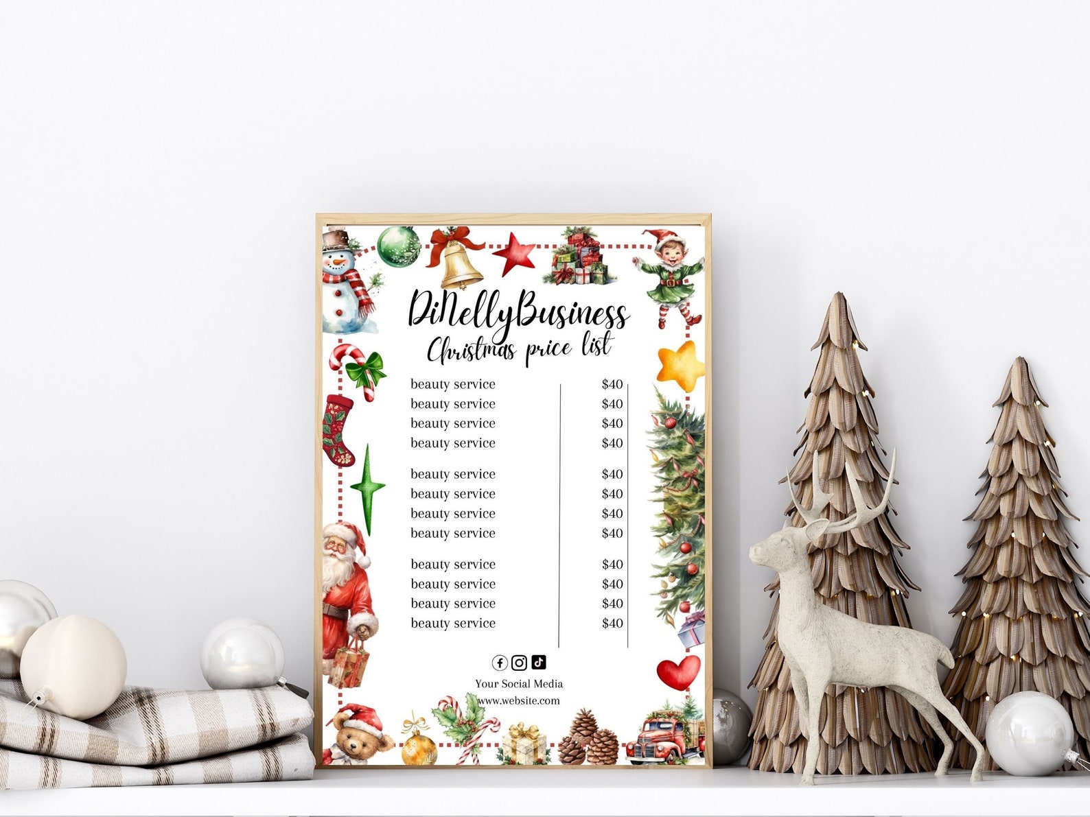 Christmas Price List, Salon Price List, Ig Price List, Christmas ...