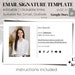 Email Signature Template, Editable Google Docs Signature Design ...