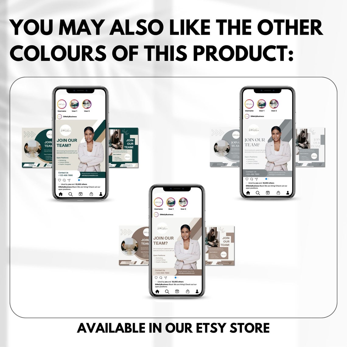 Human Resources Instagram Post Templates We Are Hiring Instagram Posts ...