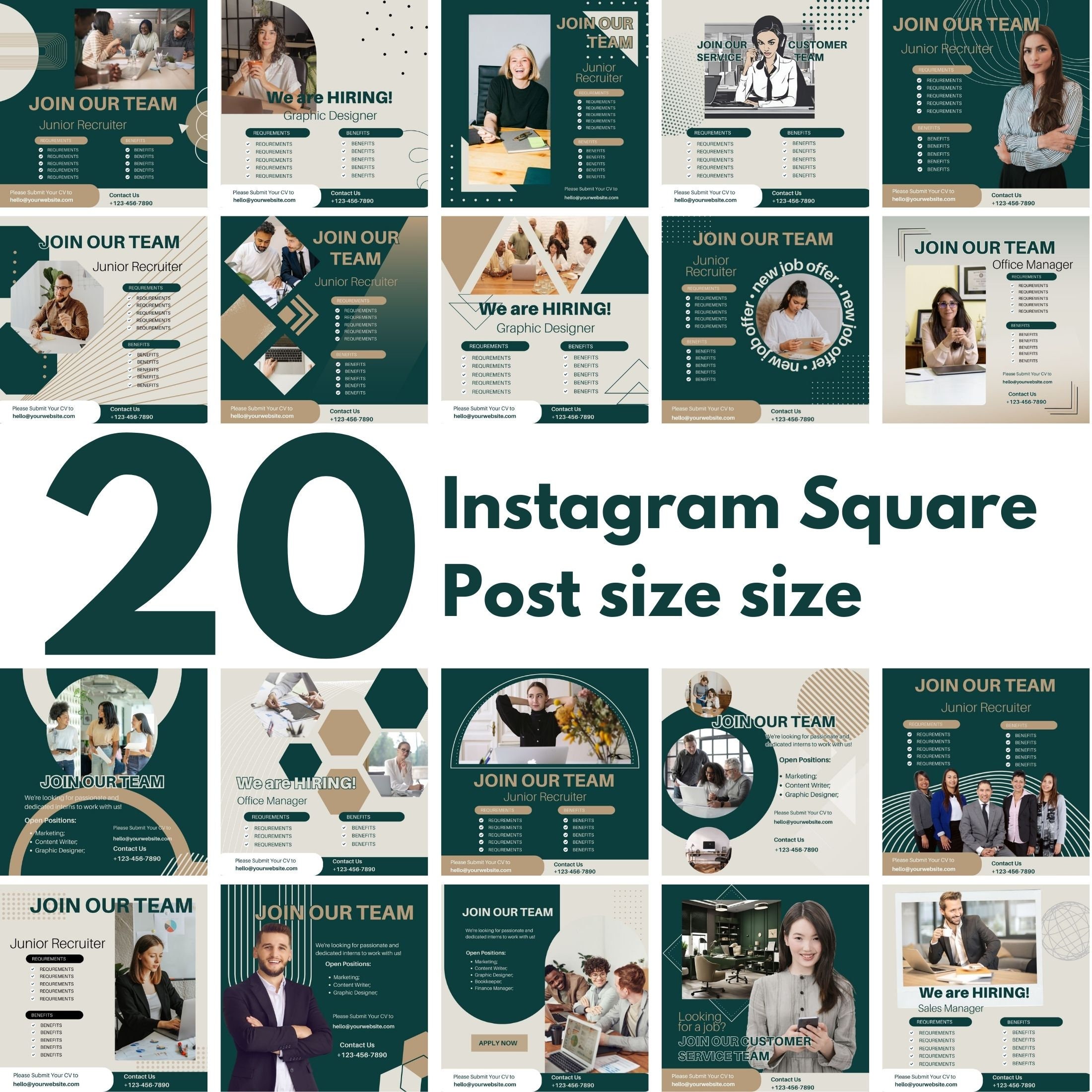 Recruitment Instagram Posts | HR Templates | Human Resources Instagram ...
