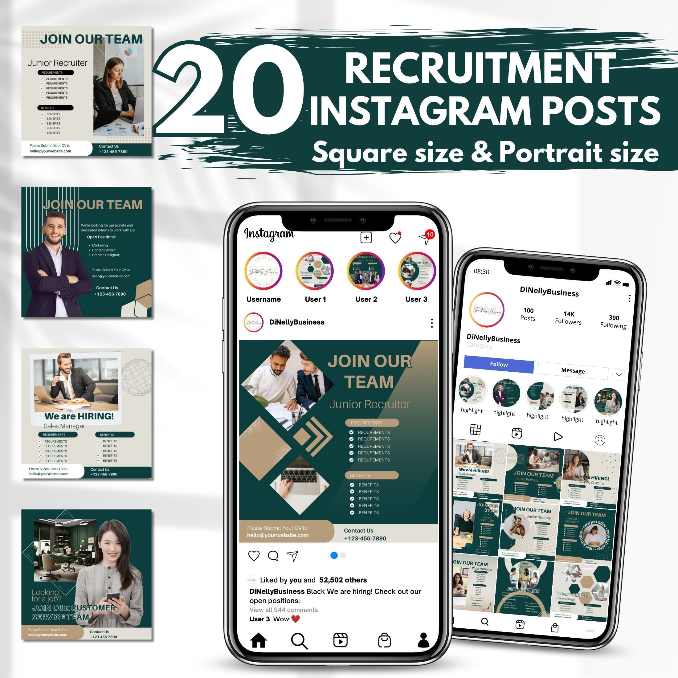 Recruitment Instagram Posts | HR Templates | Human Resources Instagram ...