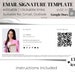 Editable Email Signature Template With QR Code, Editable Google Docs ...