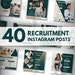 Recruitment Instagram Post Templates | Job Offers Instagram Posts ...