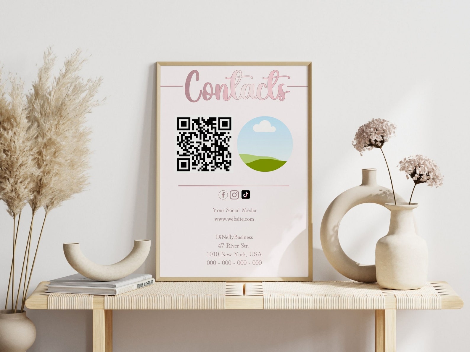 Rose Gold Price List Template, Editable Price List Template Canva ...
